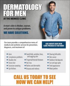 Dermatology For Men | Specialized Care | The Menkes Clinic